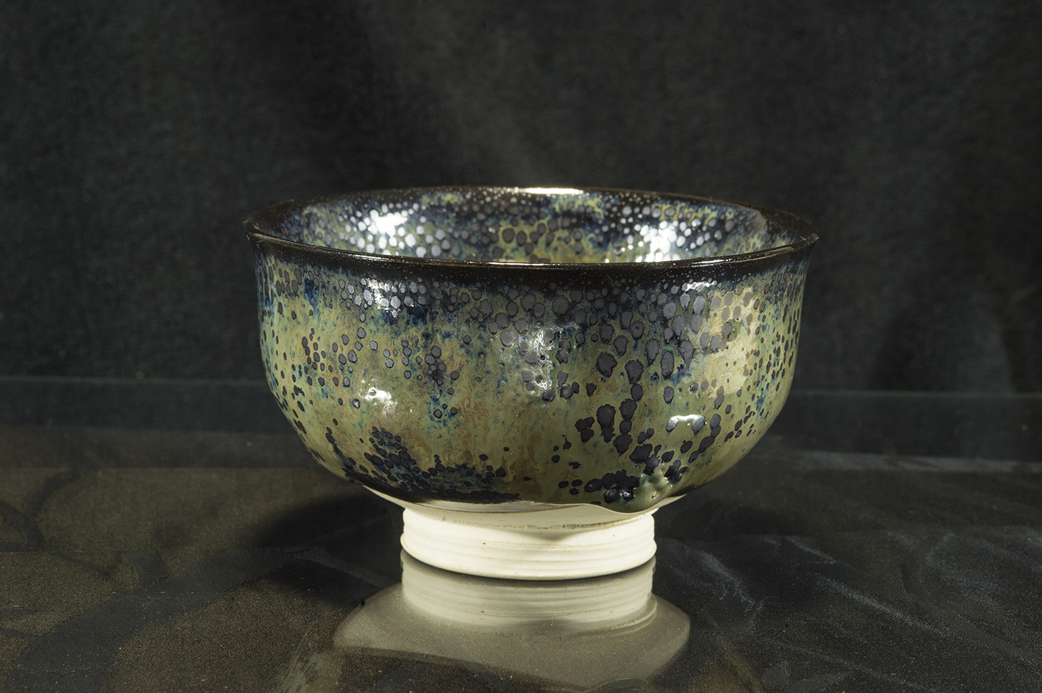Hajnalkék tenmoku chawan matcha teáscsésze - Teautja.hu