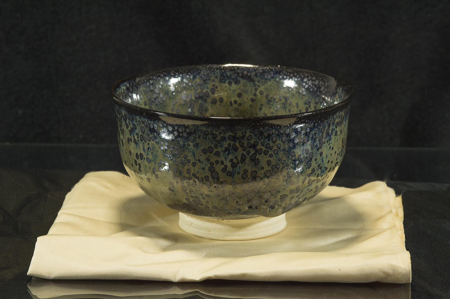 Hajnalkék tenmoku chawan matcha teáscsésze - Teautja.hu