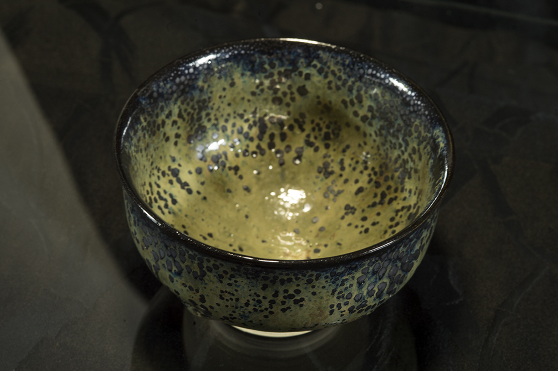Hajnalkék tenmoku chawan matcha teáscsésze - Teautja.hu